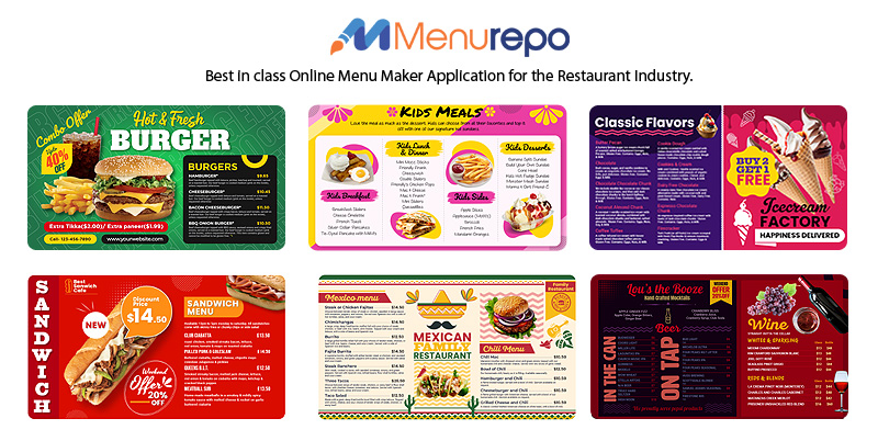Restaurant readymade menu category gallery | MenuRepo