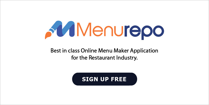 Sign-up to use the best online menu maker easily | MenuRepo